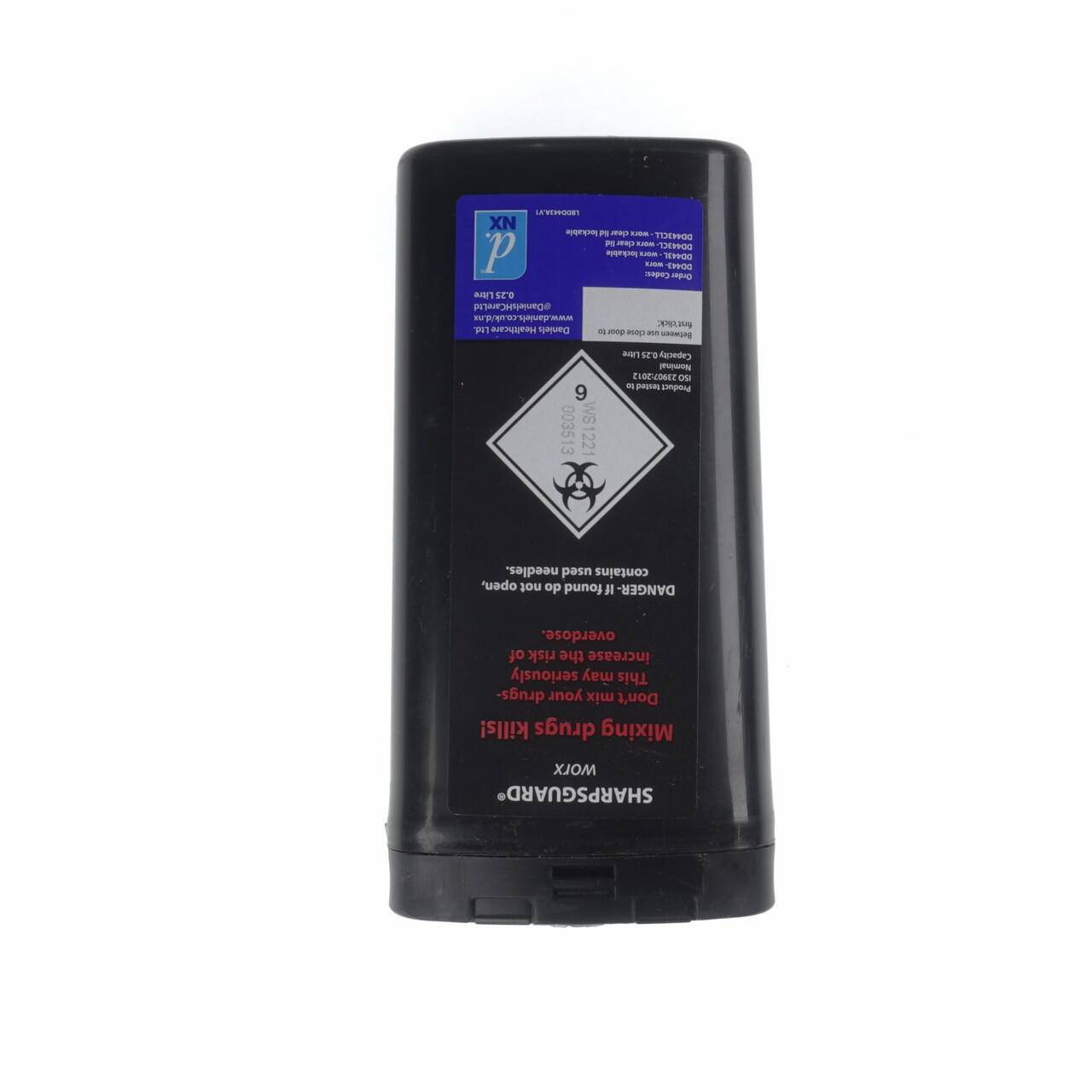 0.25l Sharpsguard Sharps Bin Black – UKMEDI