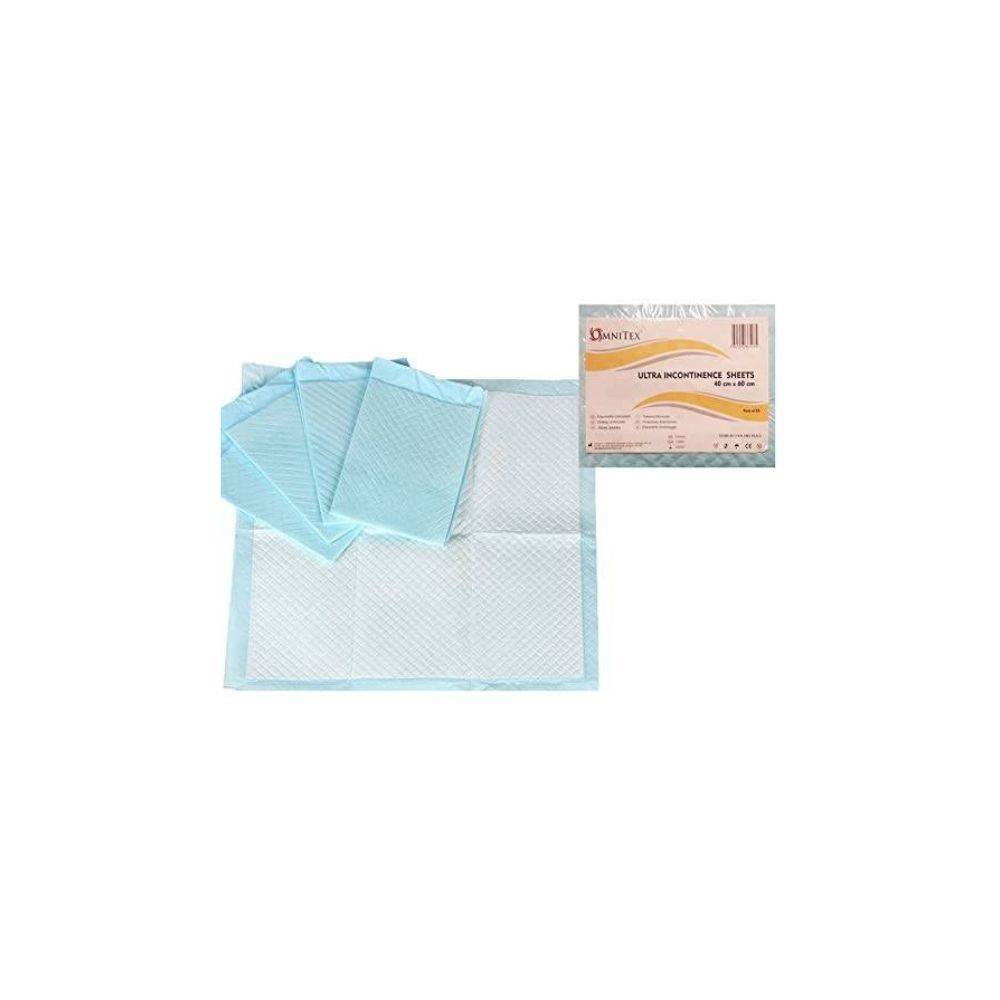 Omnitex 40cm x 60cm Ultra Disposable Chair Incontinence Sheets Pack of ...