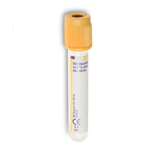 BD Vacutainer SST II Advance Gold 3.5ml Tubes – UKMEDI