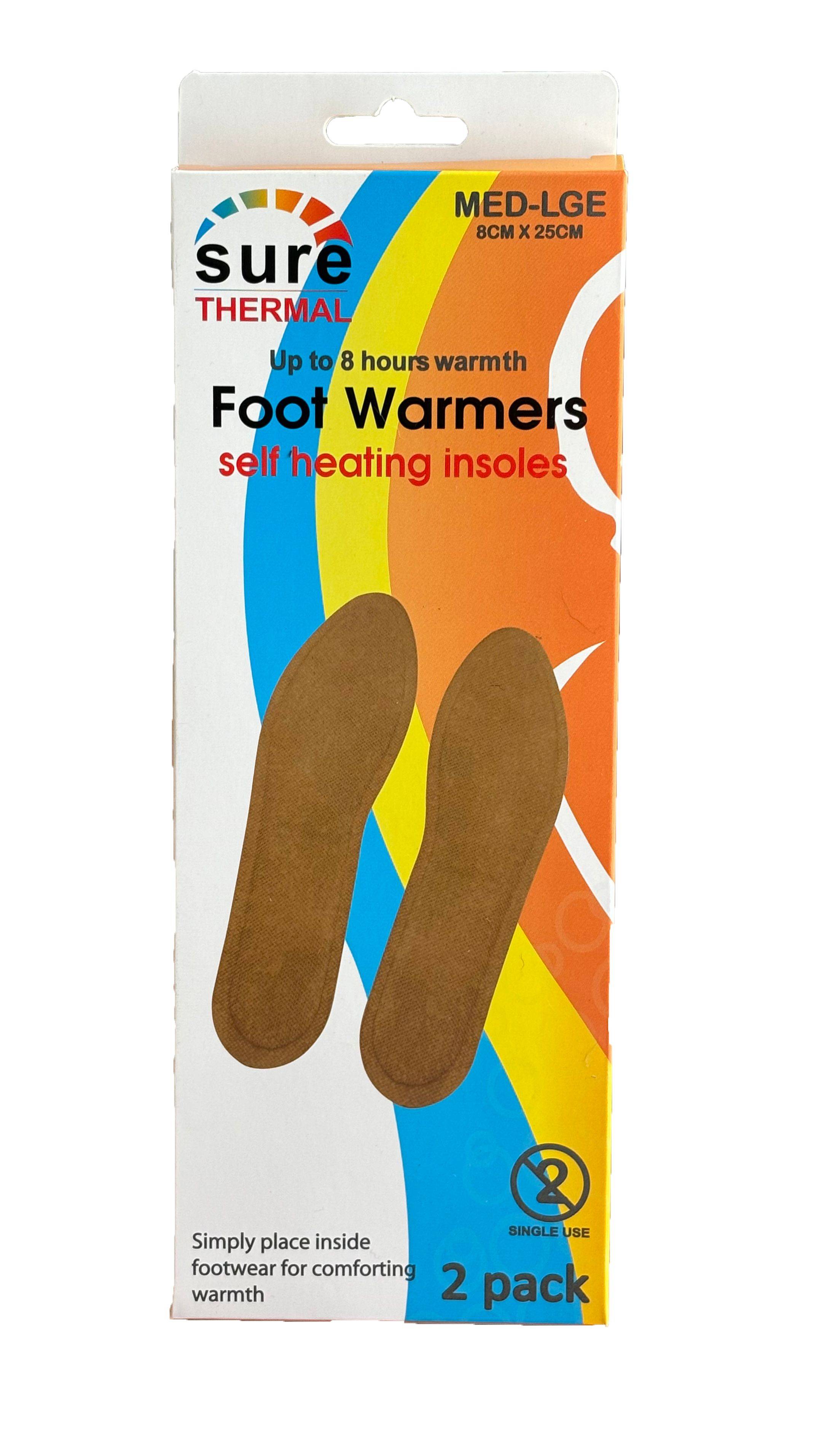 Sure Thermal Foot Warmer 2 Pack Med / Lge – UKMEDI