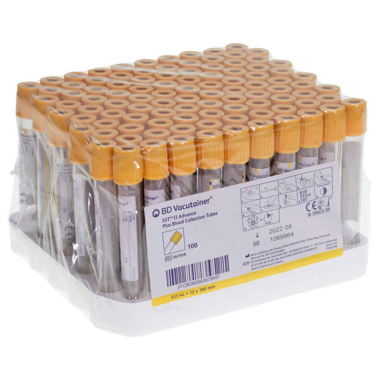 BD Vacutainer Tube Sst Advance 5ml Gold Blood Collection Tubes – UKMEDI