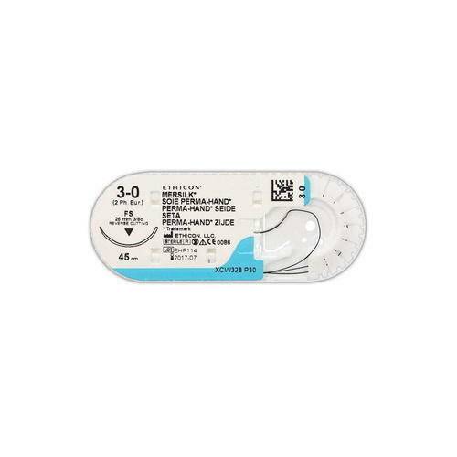 Mersilk Suture Cutting P Needle:26mm 45cm Black 3-0 2 Single – UKMEDI