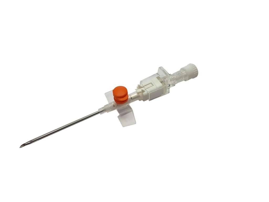 14G Orange 1.75 inch Terumo Versatus Winged and Ported IV Cannula – UKMEDI