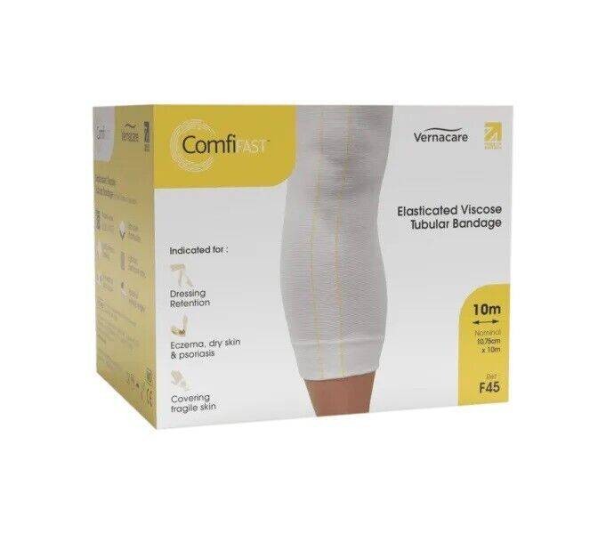 10.75cm x 10m ComfiFAST Yellow Tubular Bandage - UKMEDI