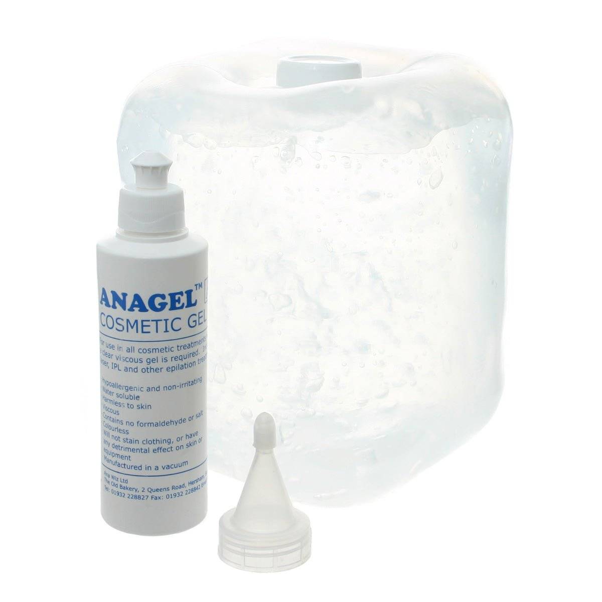 Anagel Cosmetic IPL Laser Gel 5 Litre with 250ml Refill Bottle – UKMEDI