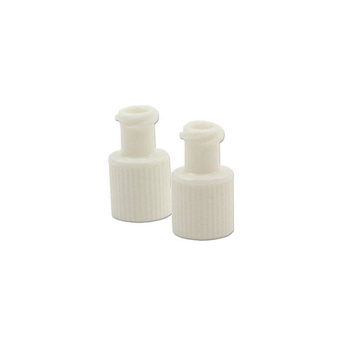 White Sterile Syringe Caps Combi Stopper Luer Fitting | UKMEDI