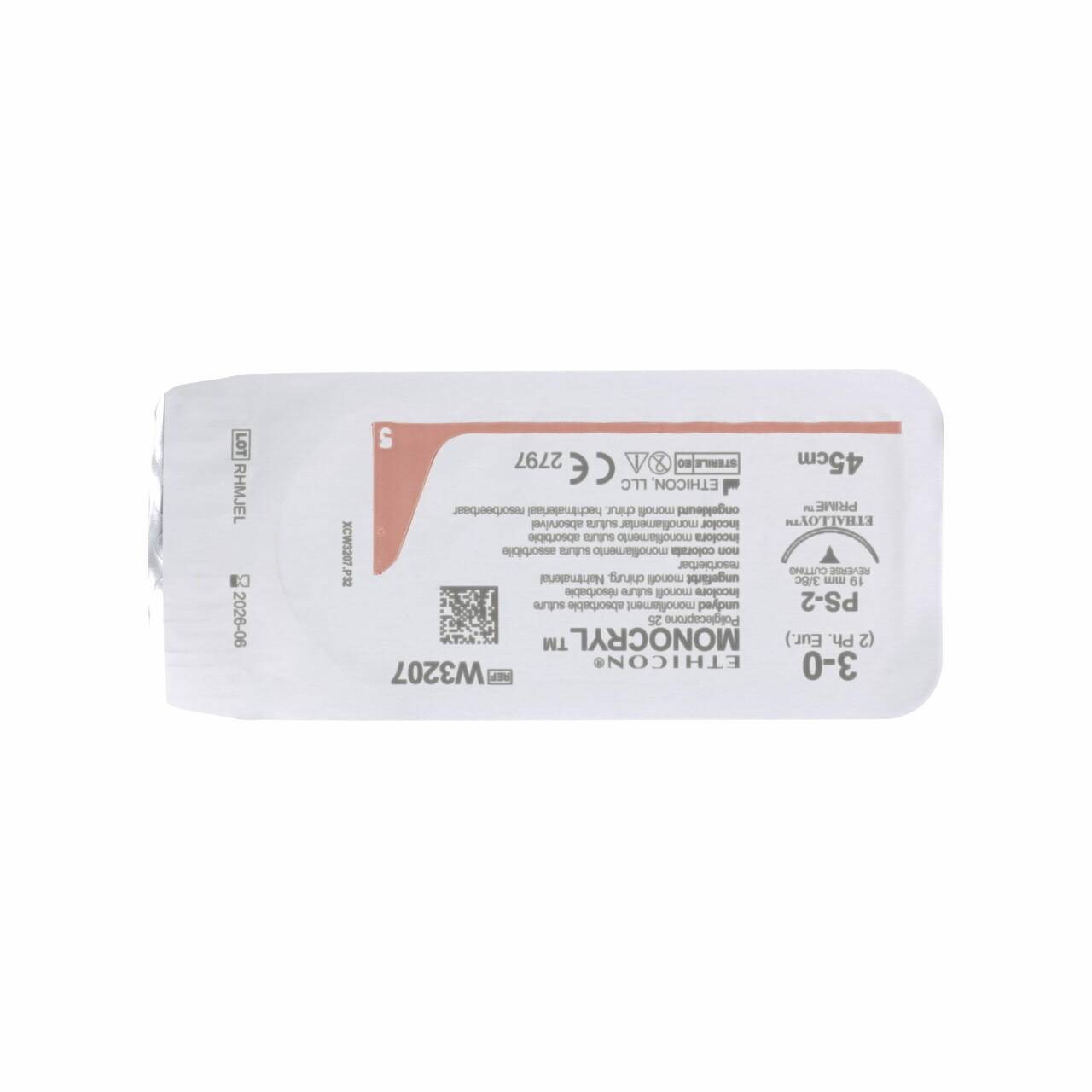 Monocryl Suture 19mm 45cm 3-0 Undyed – UKMEDI