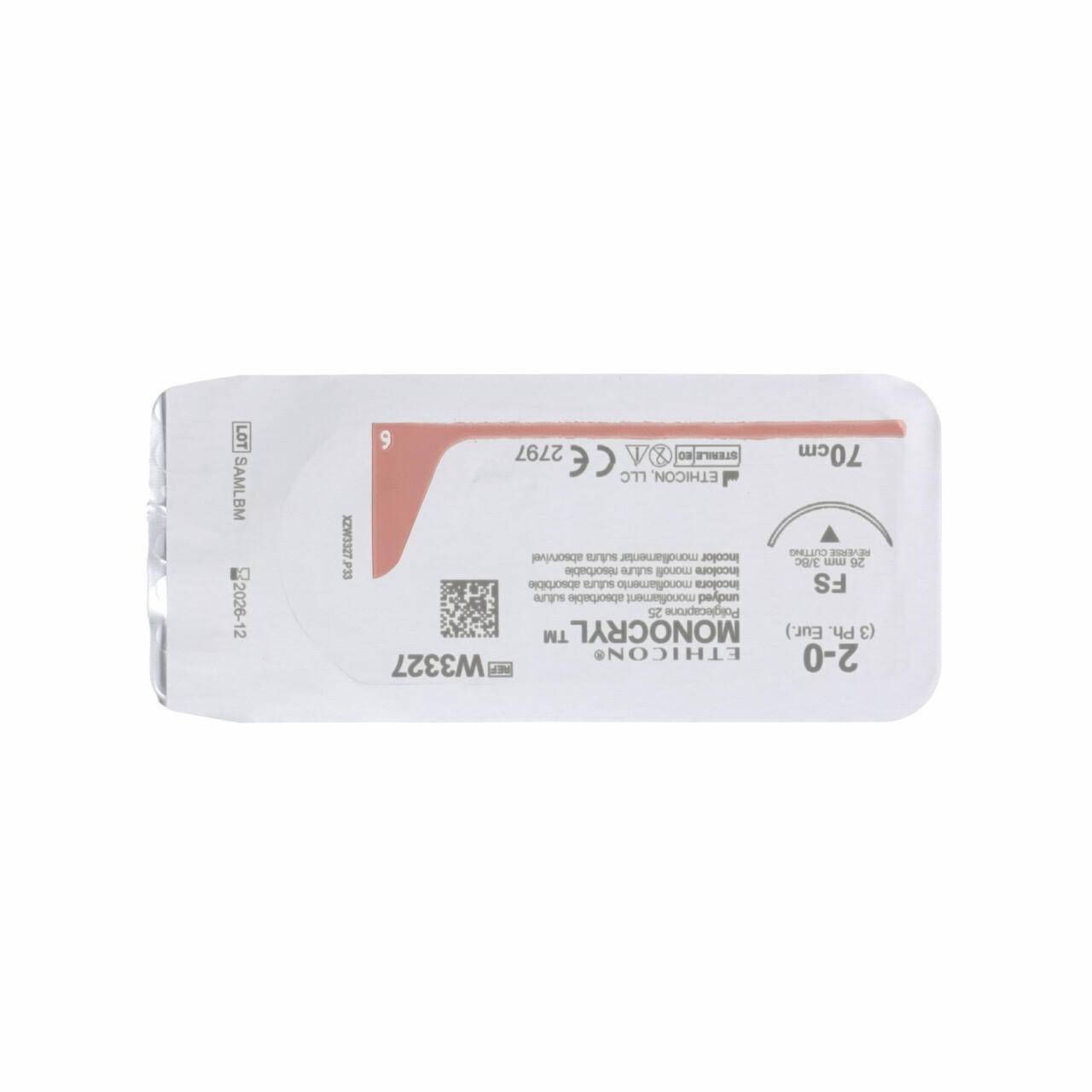 Monocryl Suture 26mm 70cm 2-0 Undyed – UKMEDI