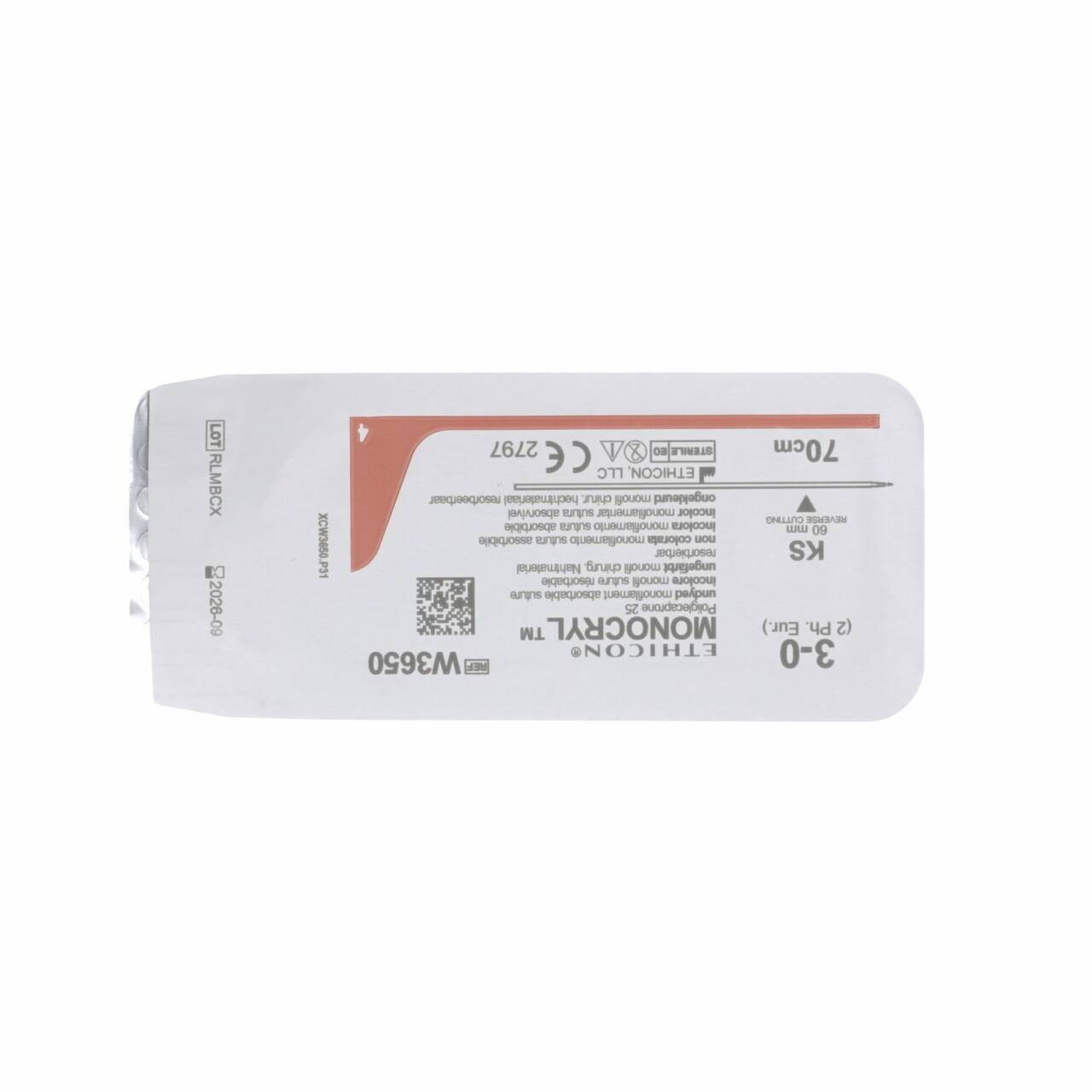 Monocryl Suture 60mm 70cm 3-0 Straight Undyed – UKMEDI