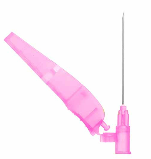 18g Pink 1.5 inch Terumo Agani Safety Needle – UKMEDI