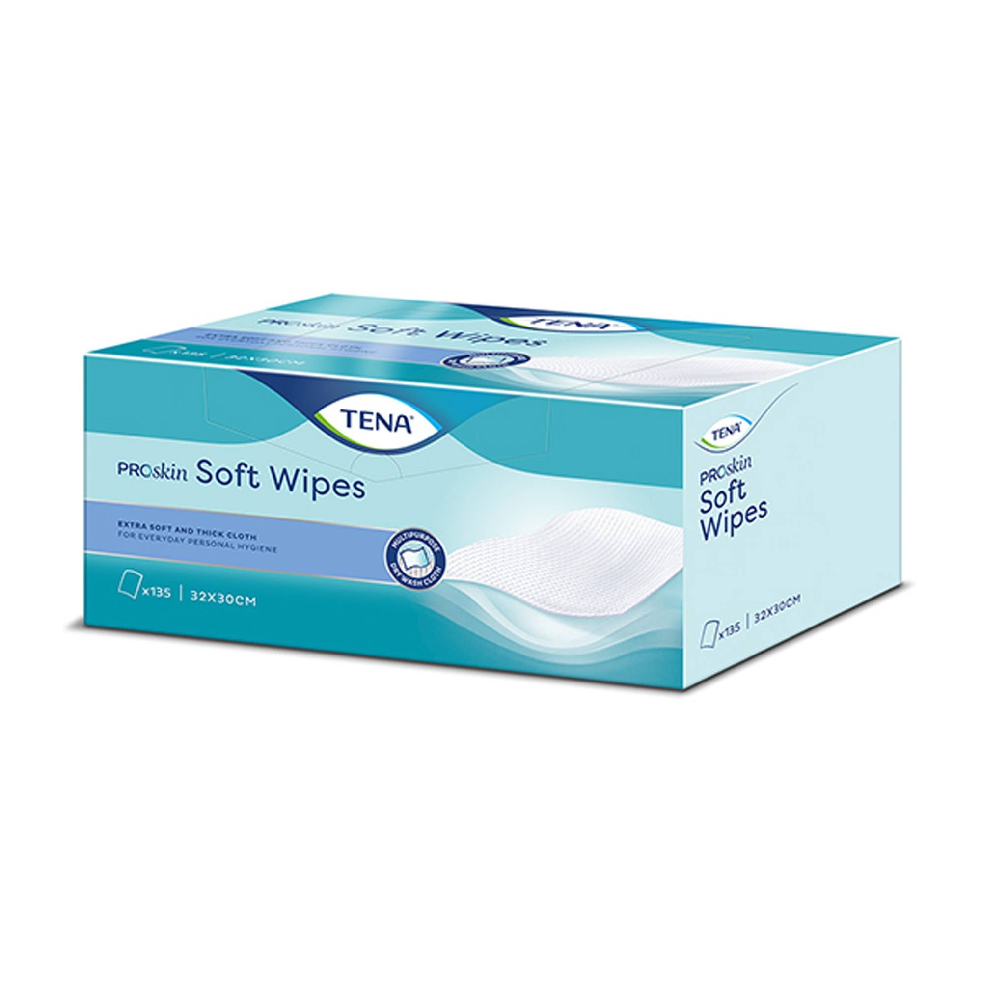 Tena Extra Thick Disposable Soft Wipes Pack of 135 – UKMEDI