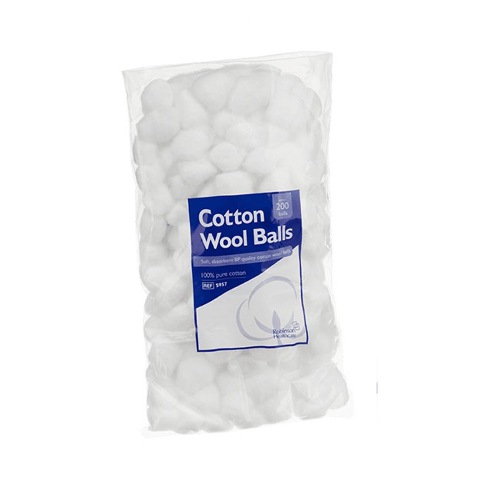 Multi-Purpose Cotton Wool Balls Pack of 200 | UKMEDI