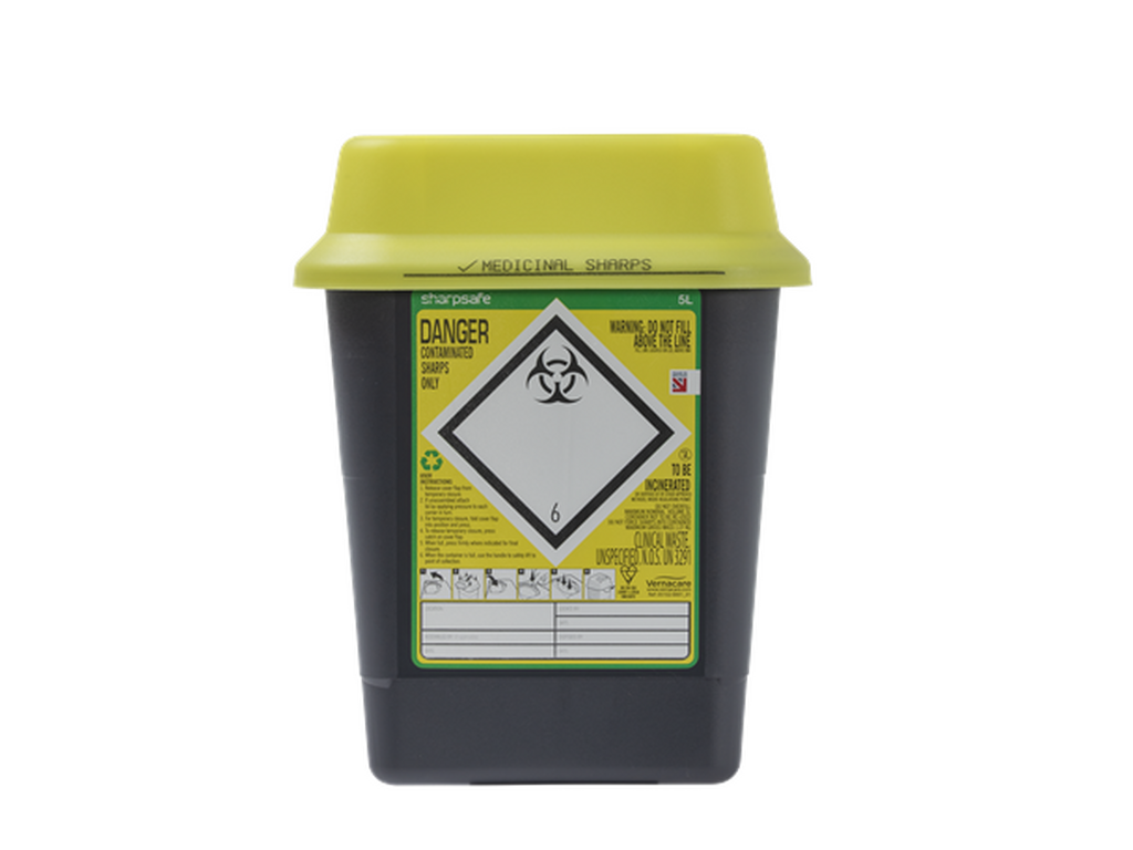 5L Sharps Bin – Secure Disposal | UKMEDI