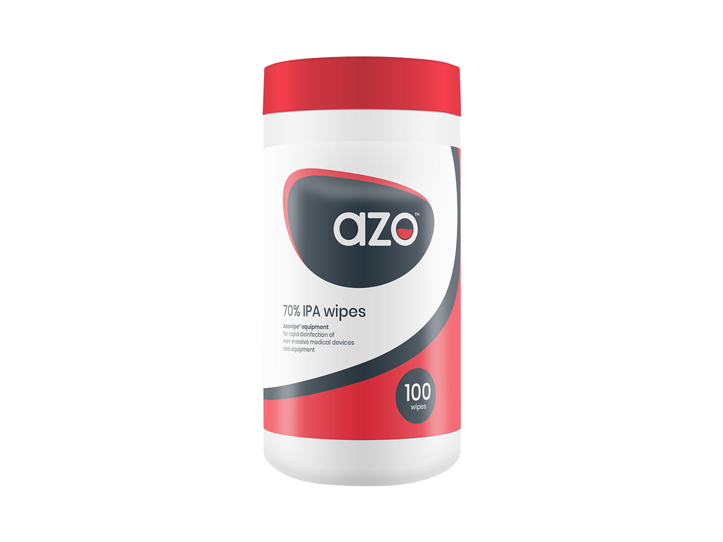 Azo 70% IPA Disinfectant Wipes CE 100 Wipes – UKMEDI