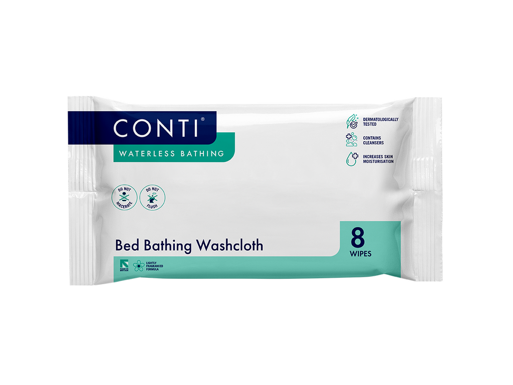 Conti Bed Bathing Washcloth Fragrance Free 8 Cloths – UKMEDI