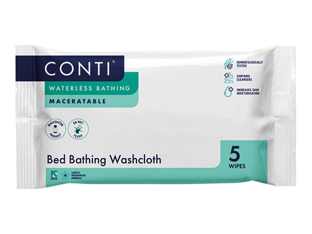 Conti Maceratable Bed Bathing Washcloth Lightly Fragranced 5 Cloths ...
