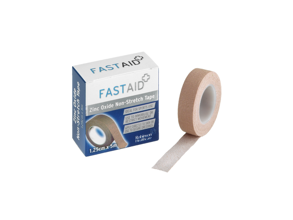 Fast Aid Zinc Oxide Non Stretch Tape 1.25cm x 5m – UKMEDI