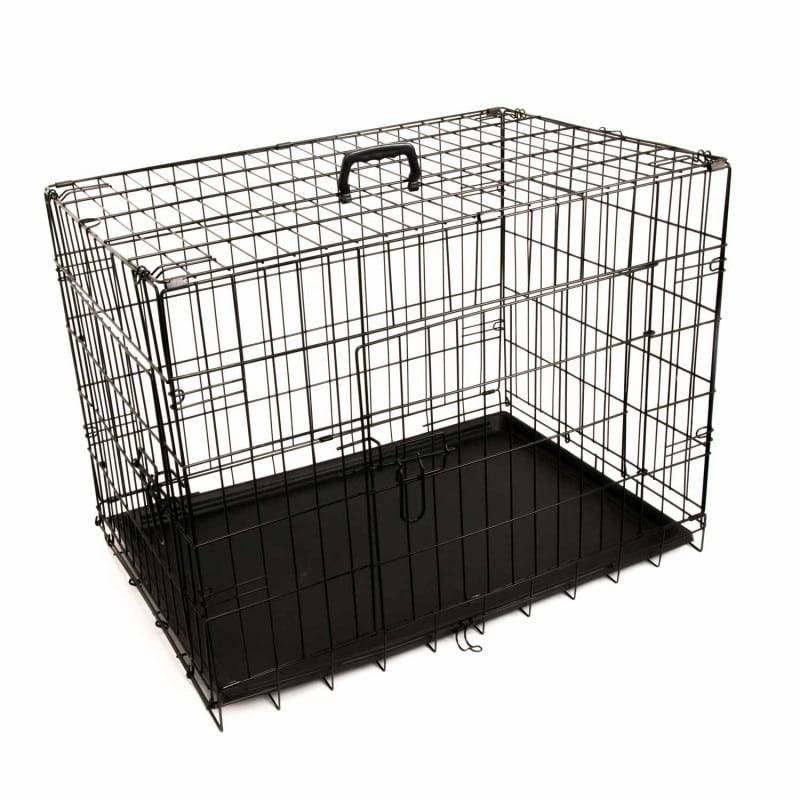 Black Folding Animal Cage Large – UKMEDI