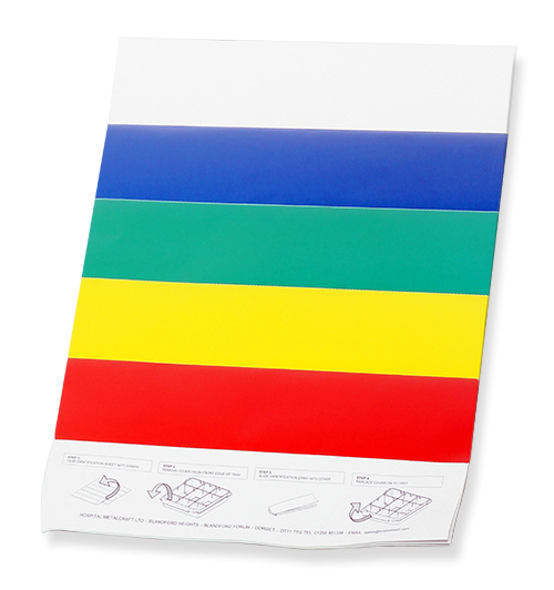 Coloured Label Strip Pack of 6 Sheets – UKMEDI