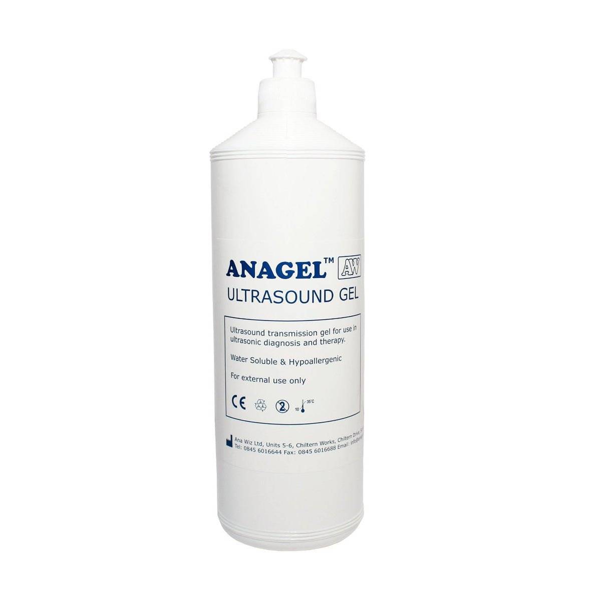 Anagel Ultrasound Gel 1 Litre Bottle – UKMEDI